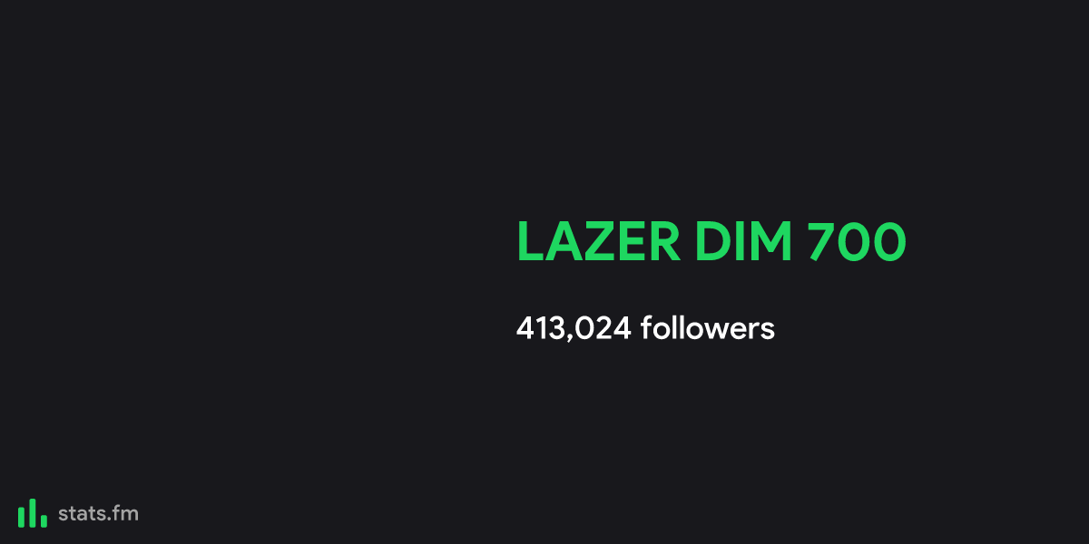 LAZER DIM 700 music, stats and more | stats.fm