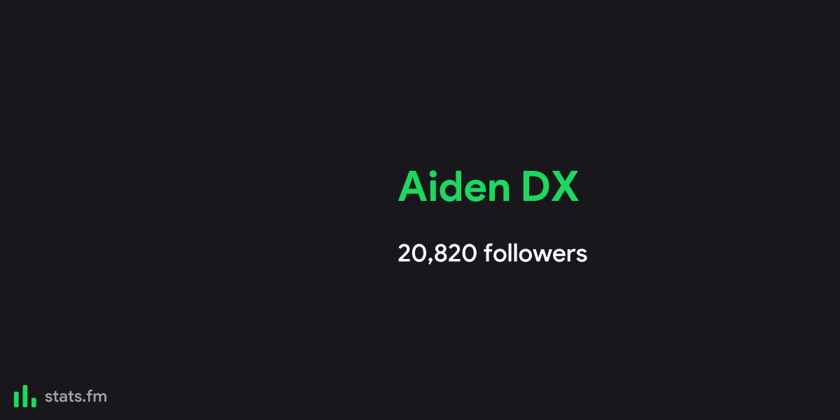 Aiden DX music, stats and more | stats.fm