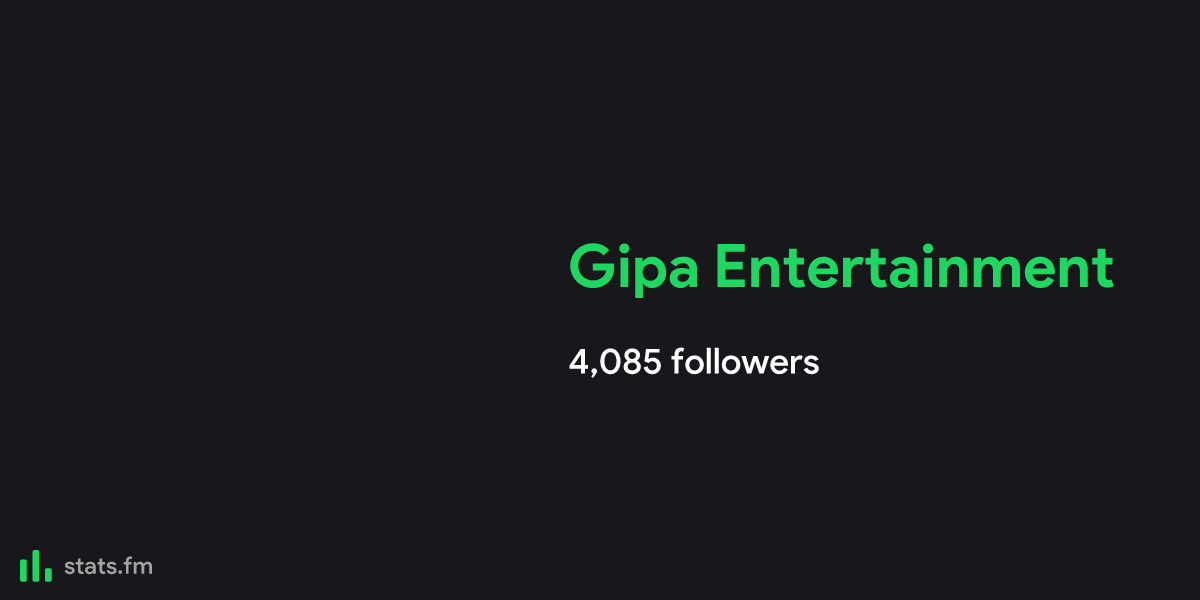 Gipa Entertainment music, stats and more | stats.fm
