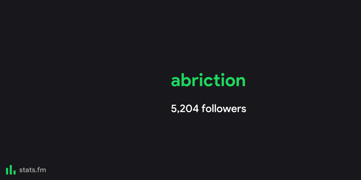 abriction music, stats and more | stats.fm