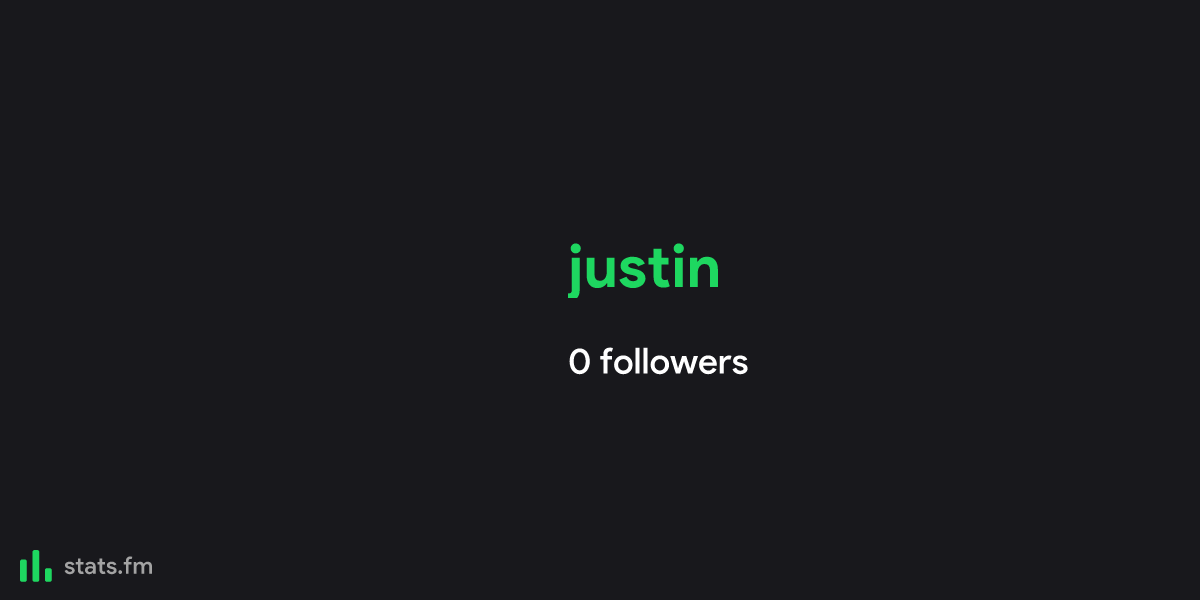 justin music, stats and more | stats.fm