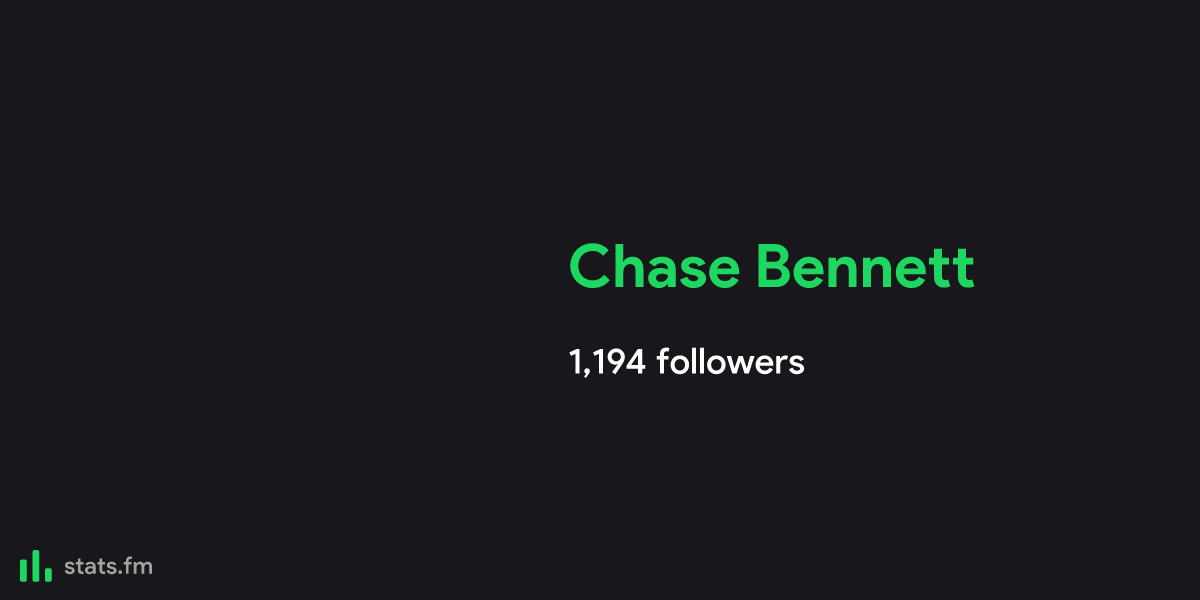 Chase Bennett music, stats and more | stats.fm