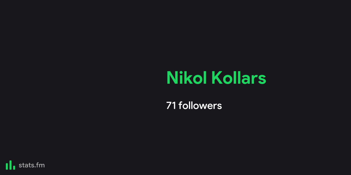 Nikol Kollars music, stats and more | stats.fm