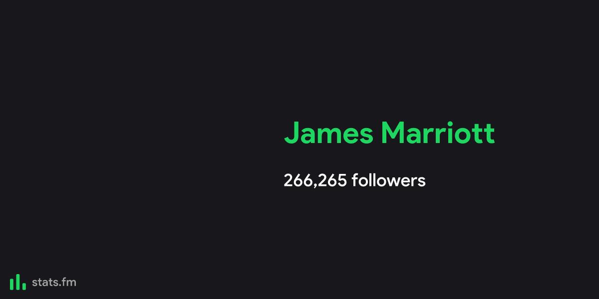 James Marriott music, stats and more | stats.fm