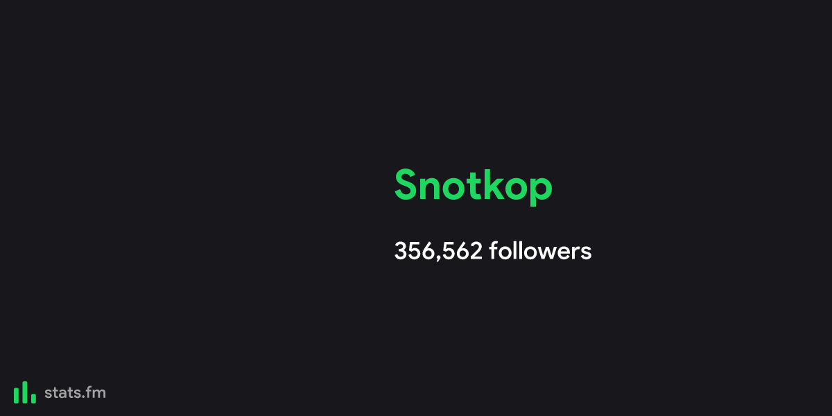 Snotkop music, stats and more | stats.fm