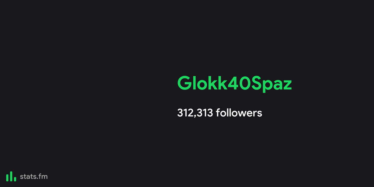 Glokk40Spaz music, stats and more | stats.fm