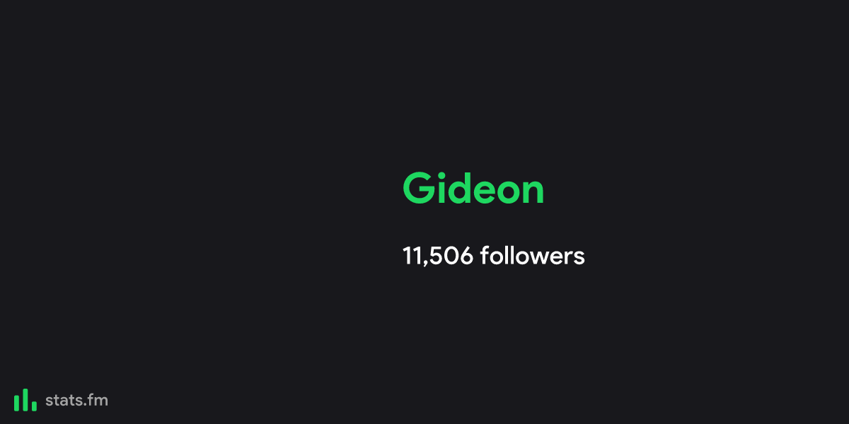 Gideon music, stats and more | stats.fm