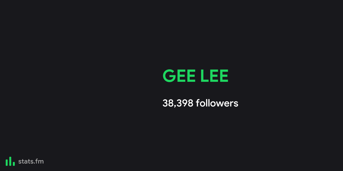 GEE LEE music, stats and more | stats.fm