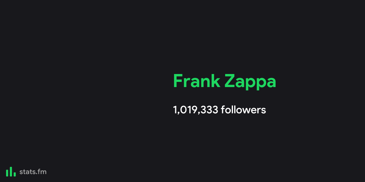 Frank Zappa music, stats and more | stats.fm