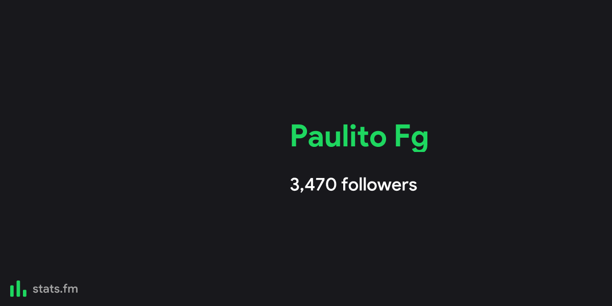 Paulito Fg music, stats and more | stats.fm
