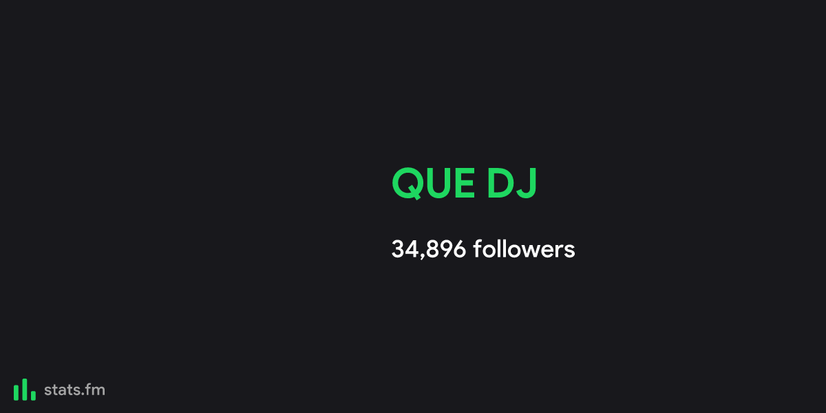 QUE DJ music, stats and more | stats.fm