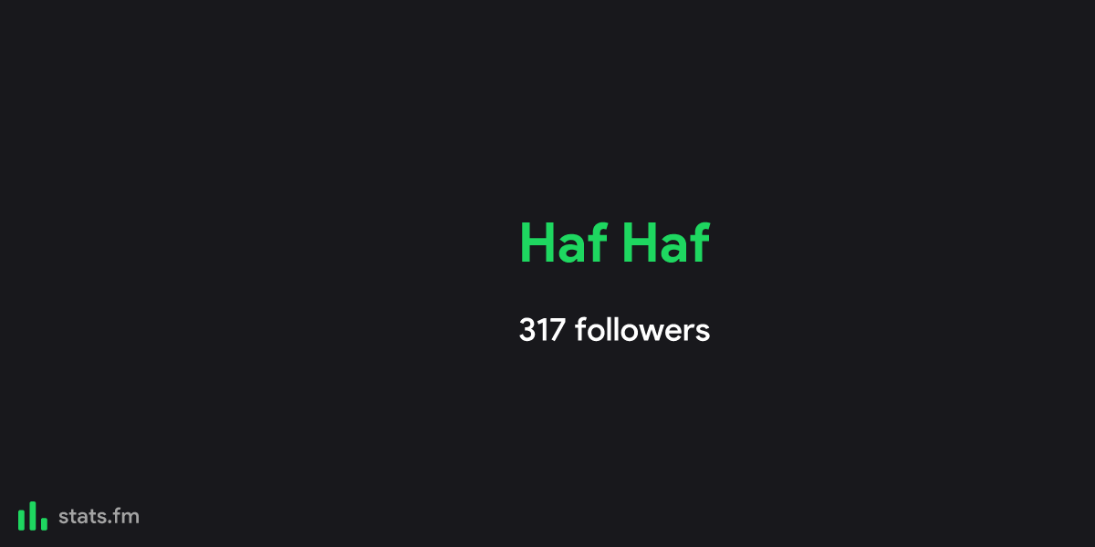 Haf Haf music, stats and more | stats.fm