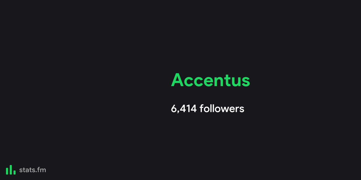 Accentus music, stats and more | stats.fm