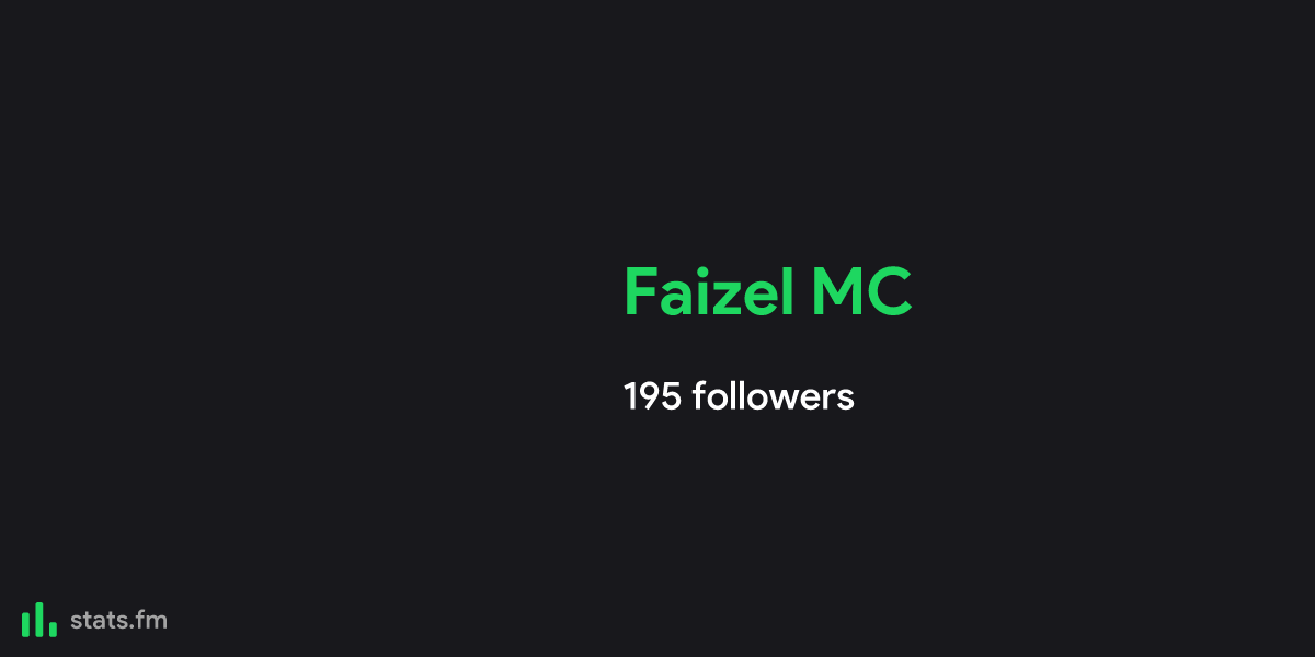 Faizel MC music, stats and more | stats.fm