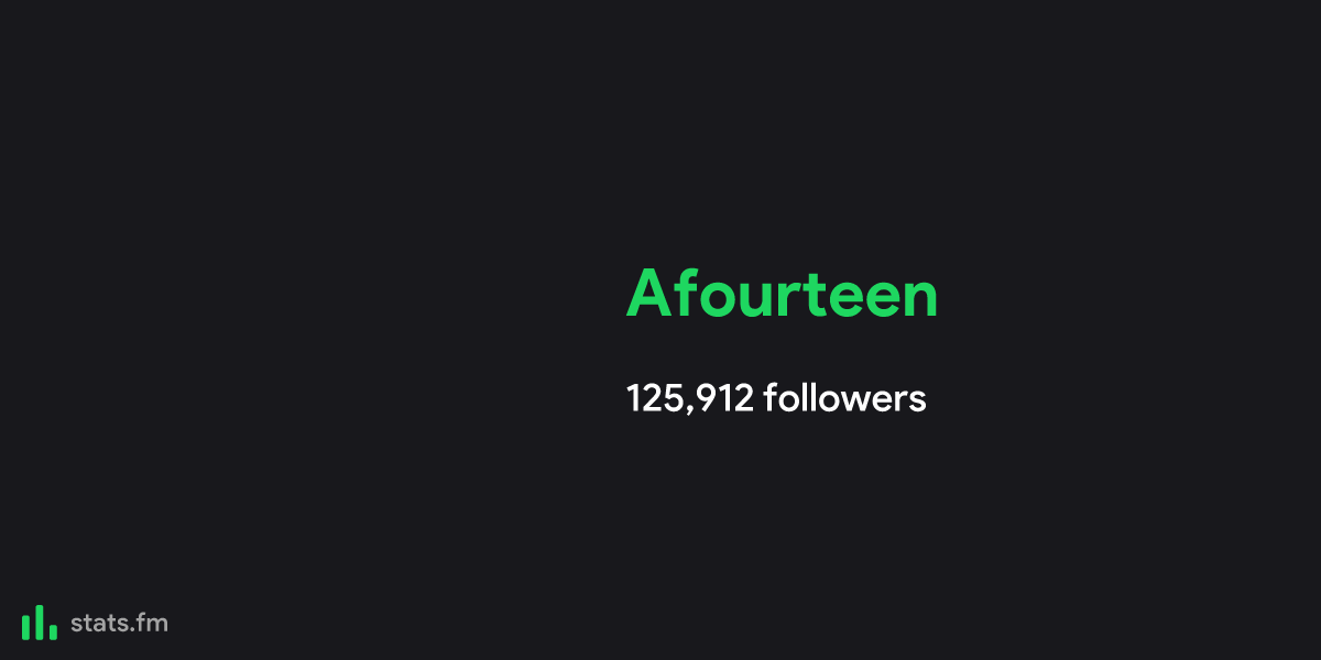 Afourteen music, stats and more | stats.fm