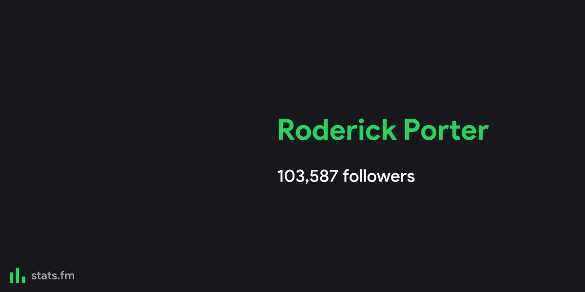 Roderick Porter music, stats and more | stats.fm