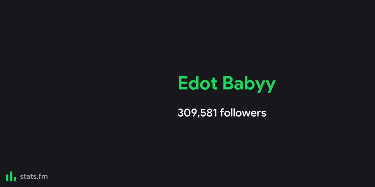 Edot Babyy music, stats and more | stats.fm
