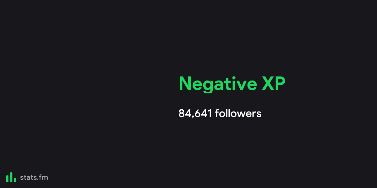 Negative XP music, stats and more | stats.fm