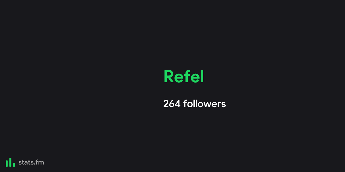 Refel music, stats and more | stats.fm