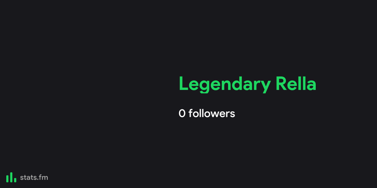 Legendary Rella music, stats and more | stats.fm