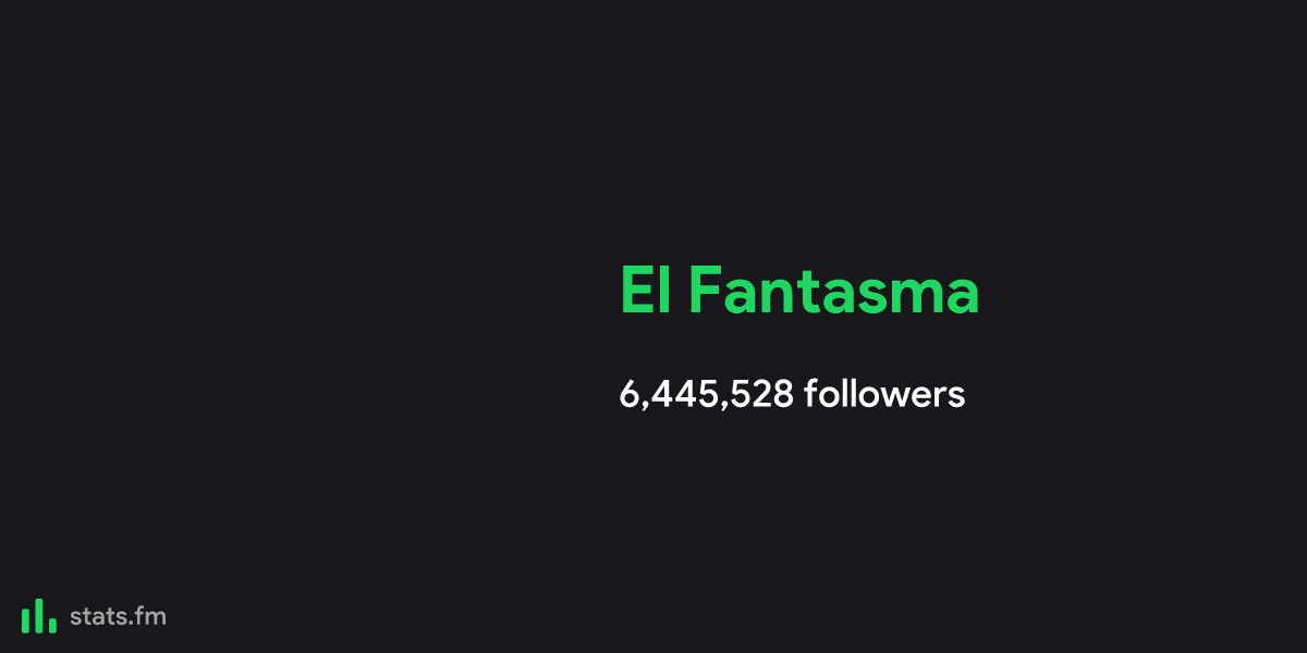El Fantasma music, stats and more | stats.fm