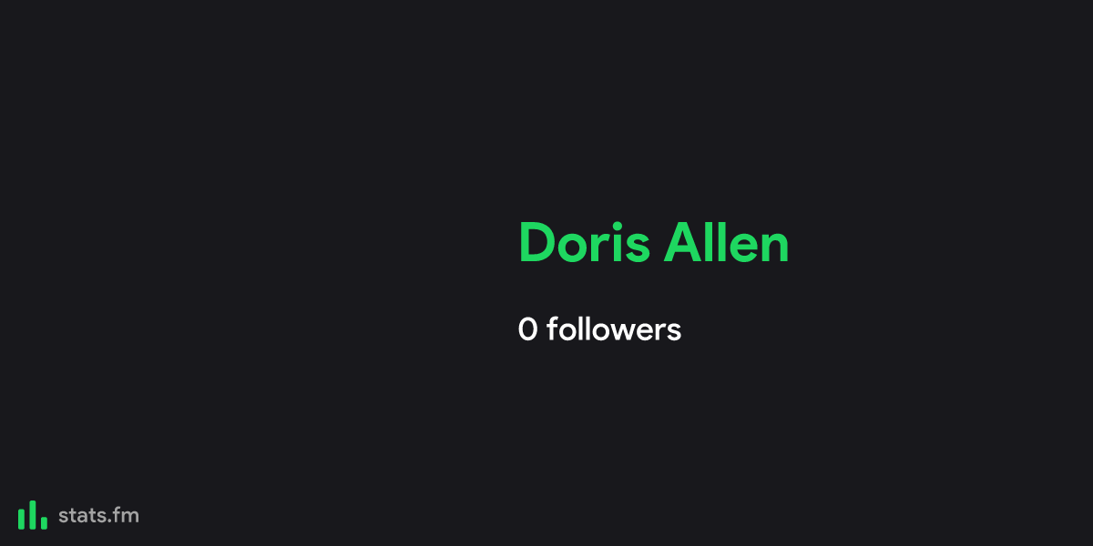 Doris Allen music, stats and more | stats.fm