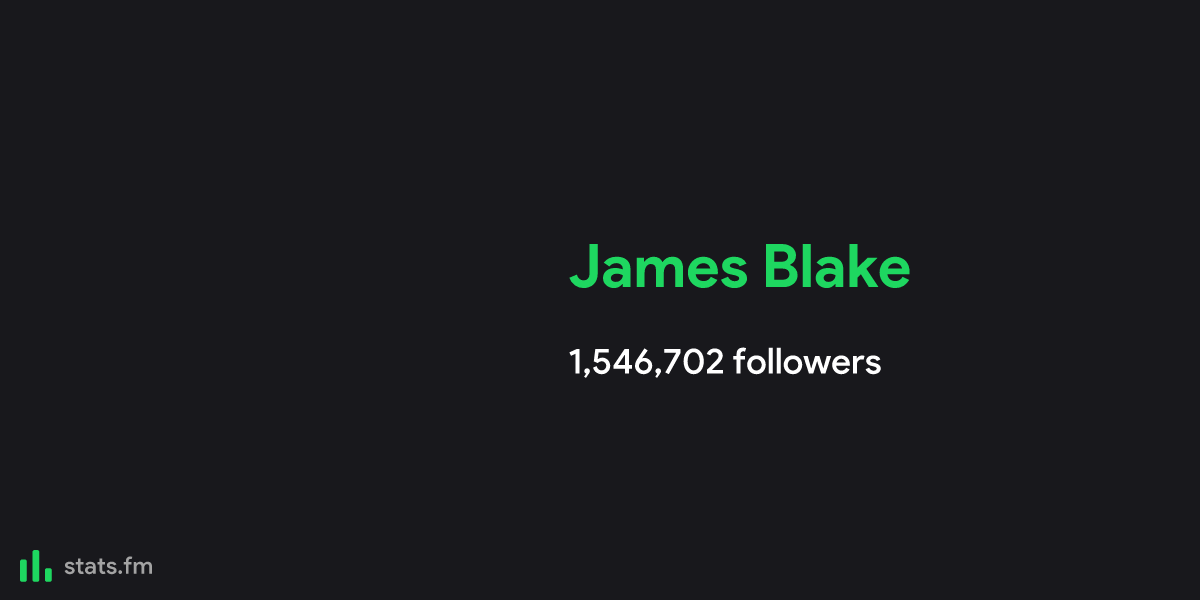 James Blake music, stats and more | stats.fm