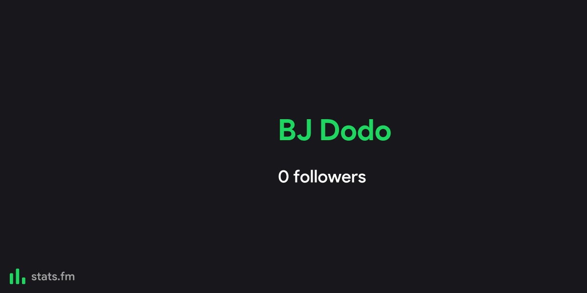 BJ Dodo music, stats and more | stats.fm