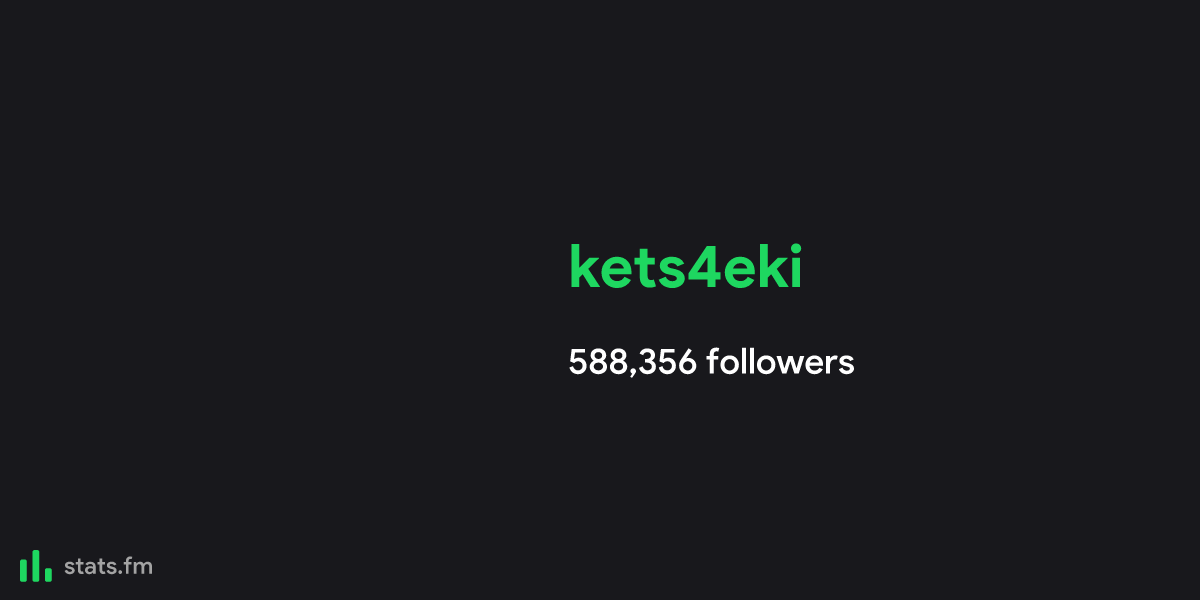 kets4eki music, stats and more | stats.fm