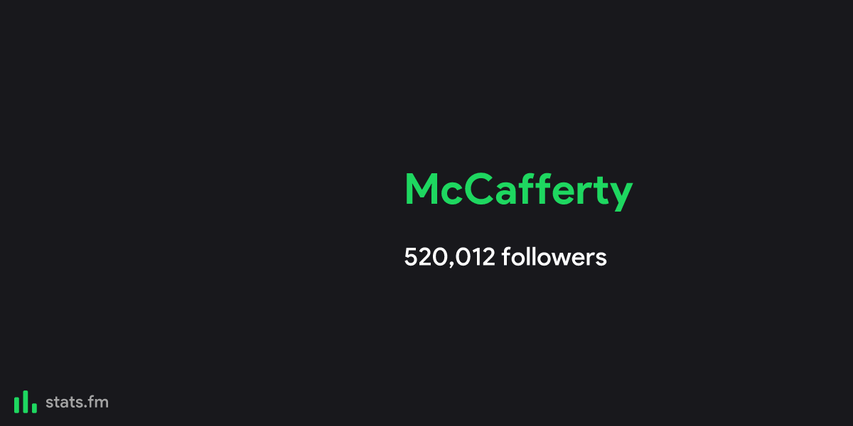McCafferty music, stats and more | stats.fm