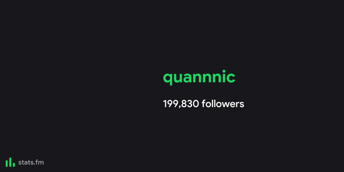 quannnic music, stats and more | stats.fm
