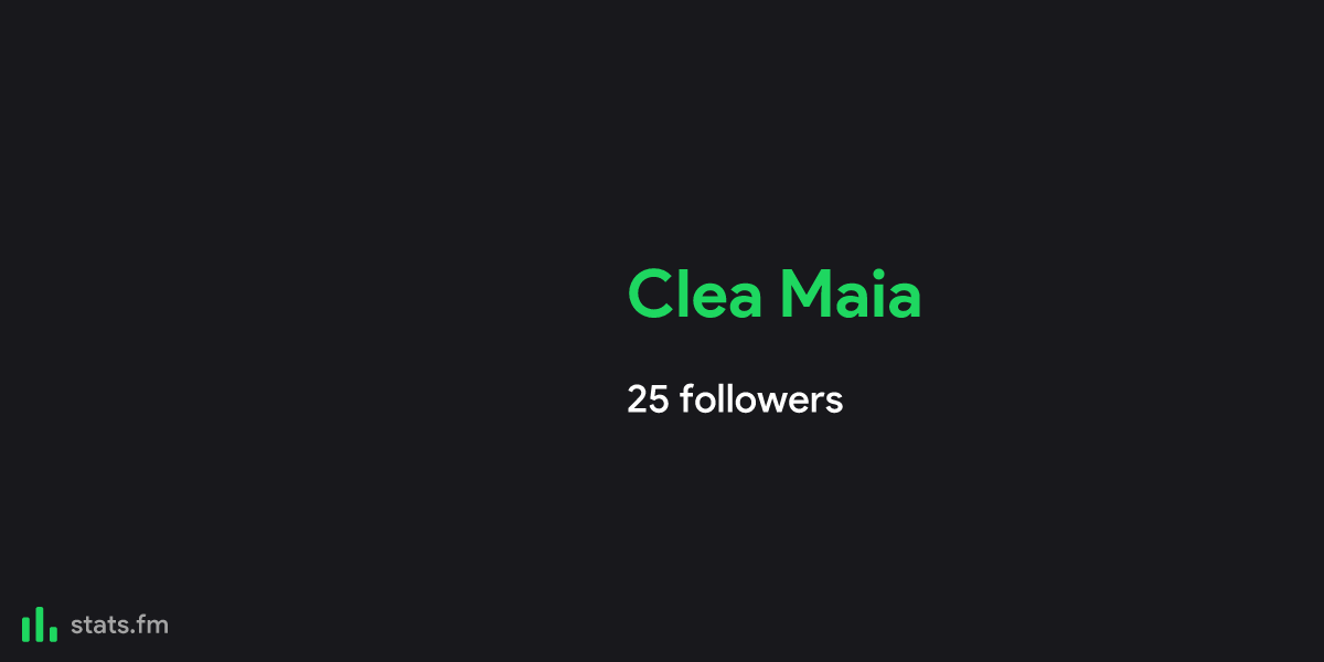 Clea Maia music, stats and more | stats.fm