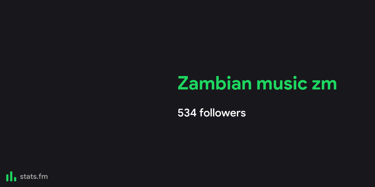Zambian music zm music, stats and more | stats.fm