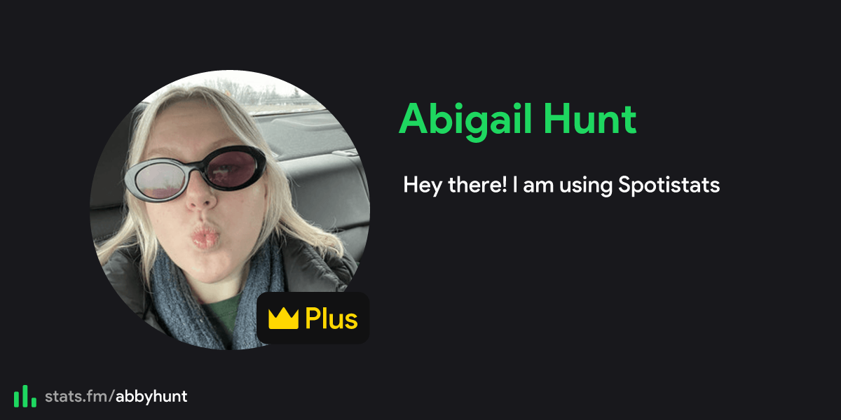 Abigail Hunt's stats, streams and more | stats.fm