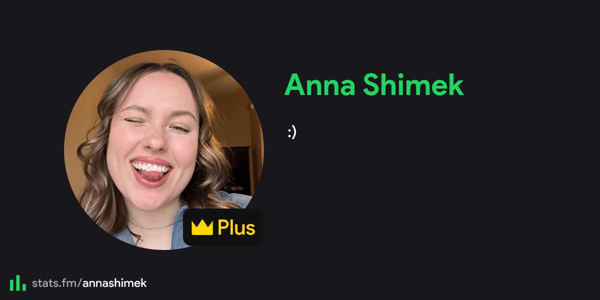 Anna Shimek's stats, streams and more | stats.fm