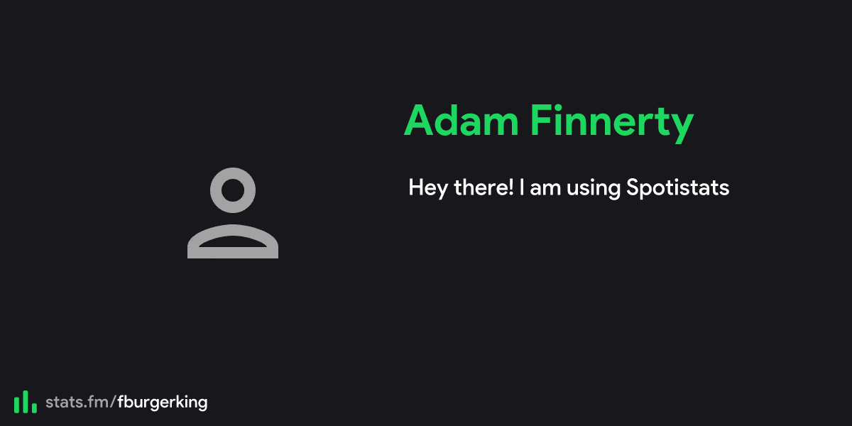 Adam Finnerty's stats, streams and more | stats.fm