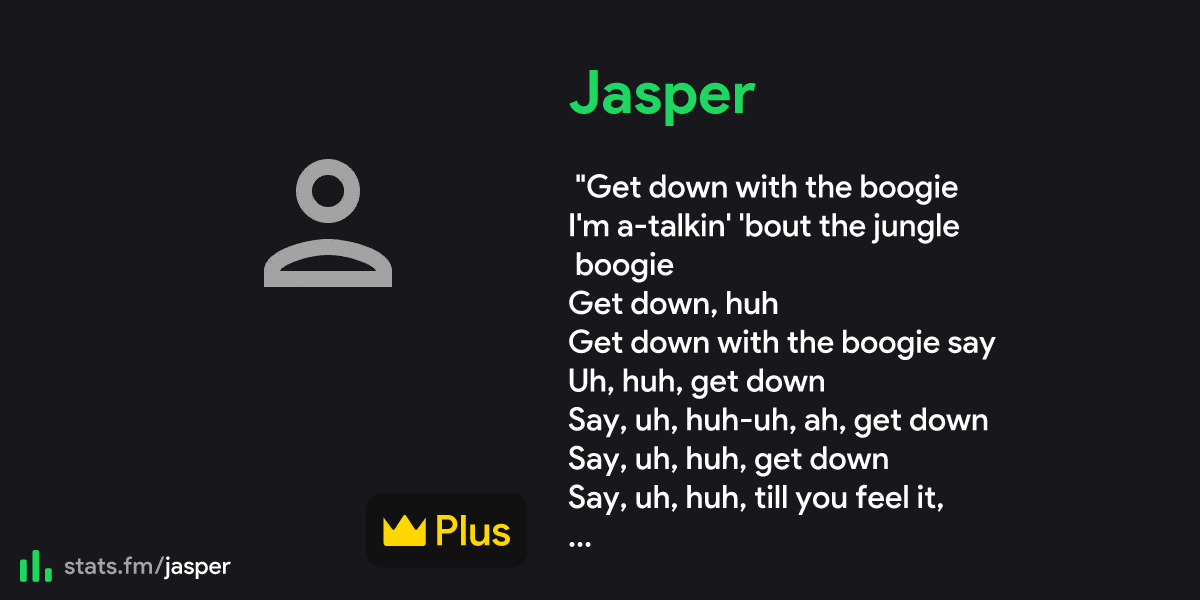 Jasper's stats, streams and more | stats.fm