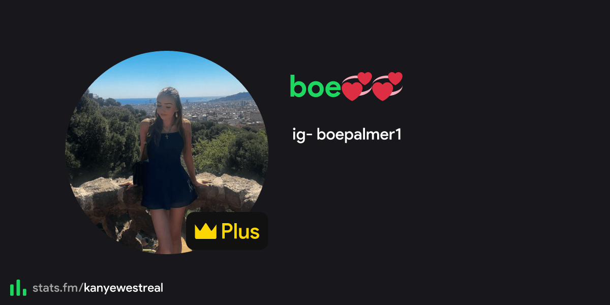boe💞💞's stats, streams and more | stats.fm