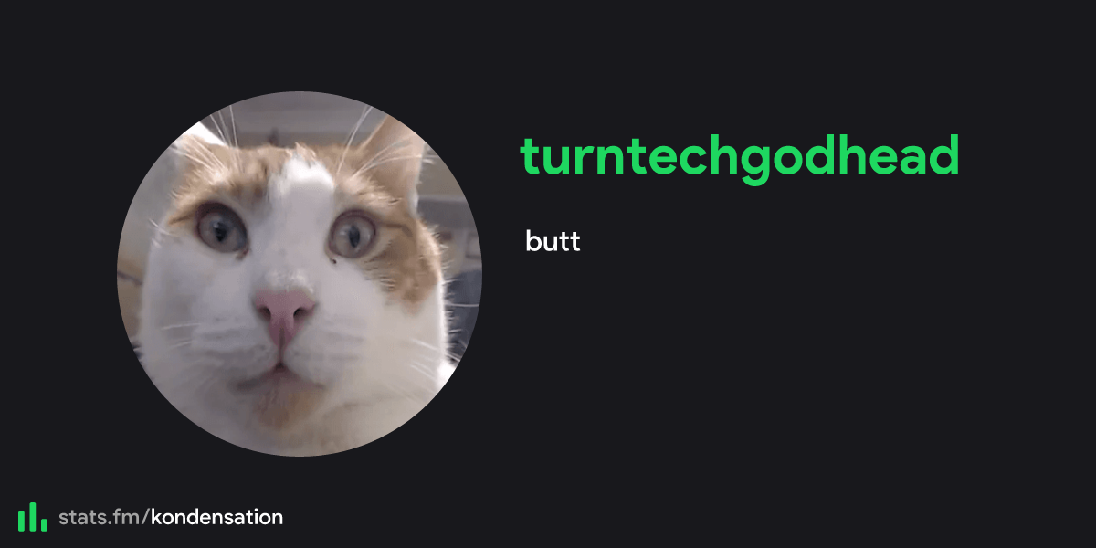 turntechgodhead's stats, streams and more | stats.fm