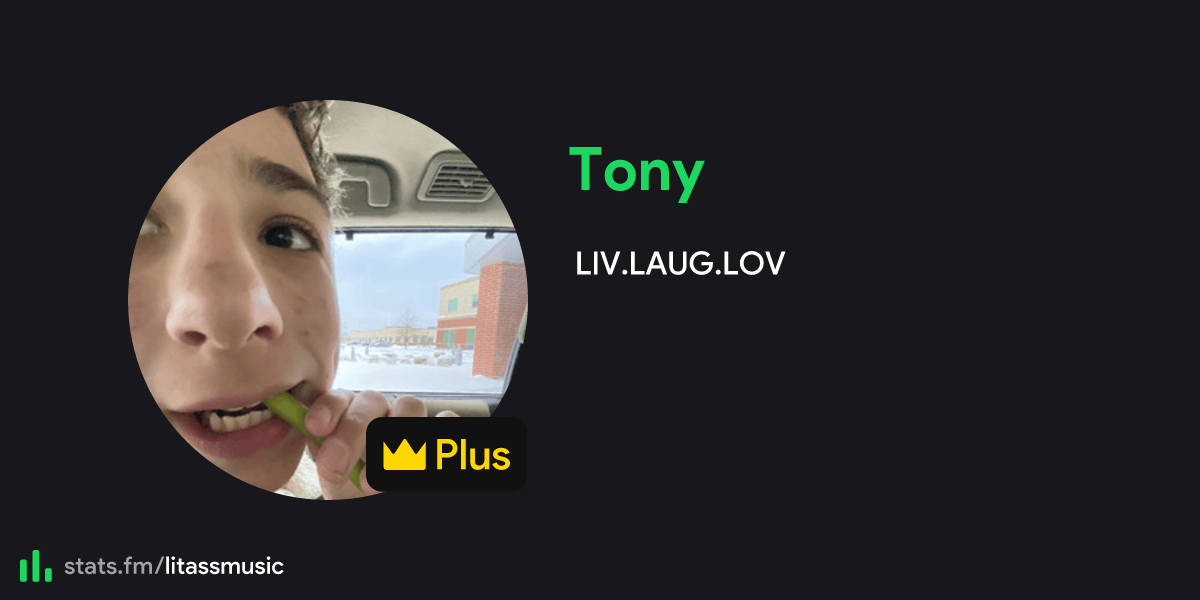 Tony's stats, streams and more | stats.fm