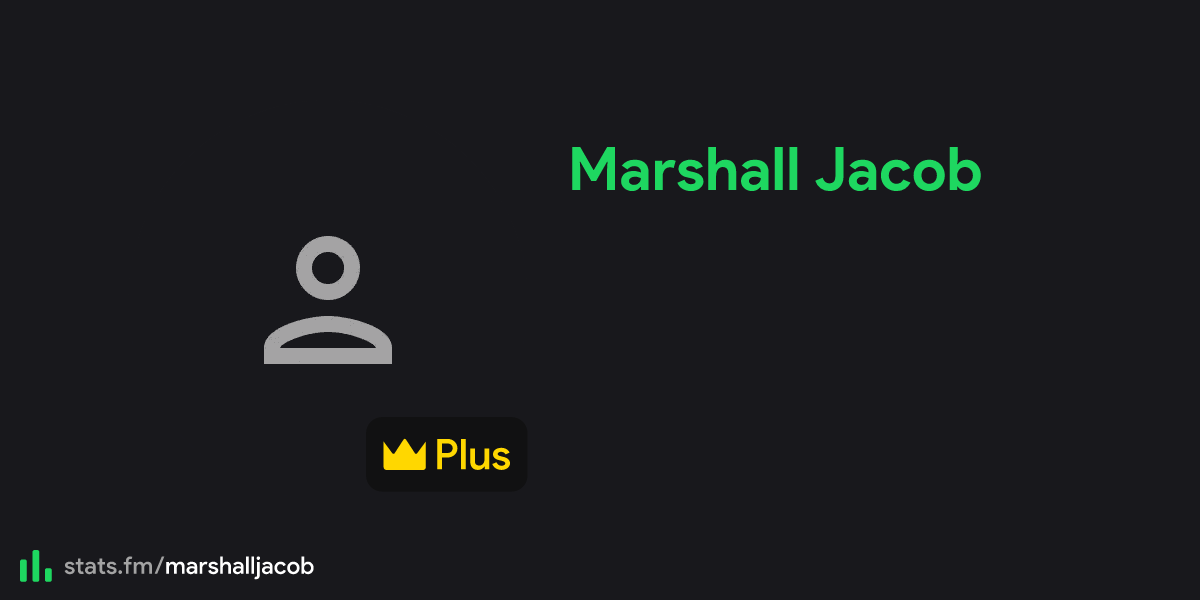 Marshall Jacob's stats, streams and more | stats.fm