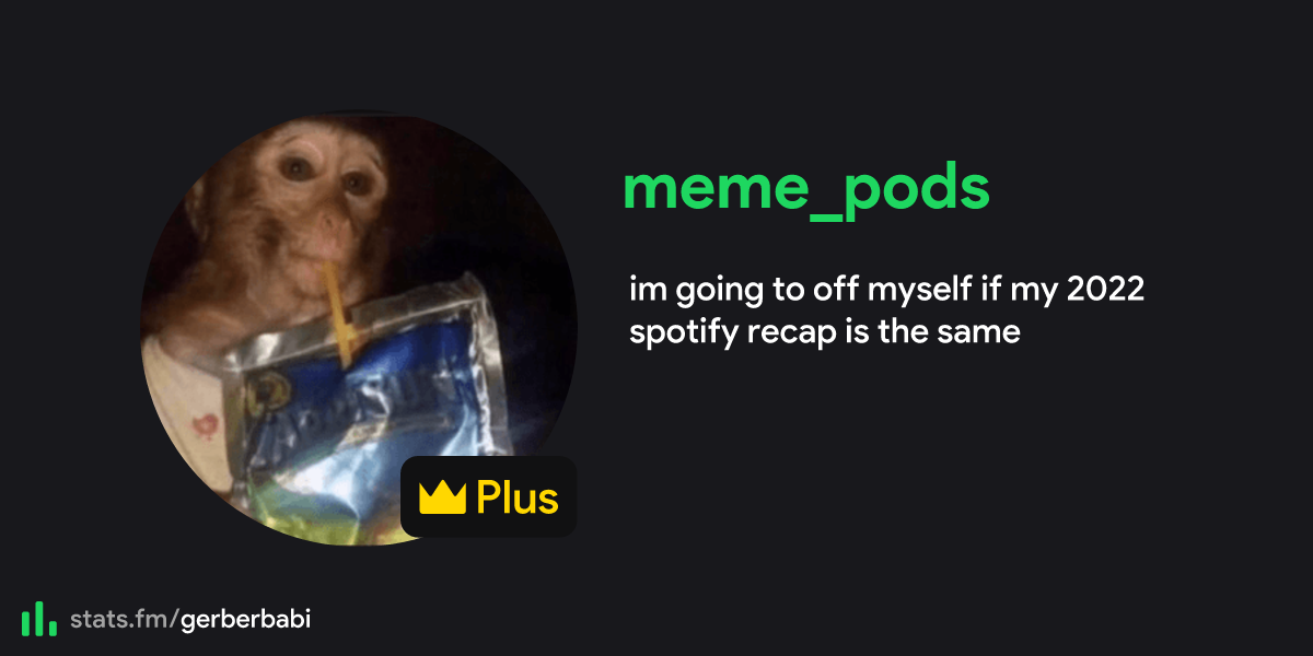 meme_pods' stats, streams and more | stats.fm
