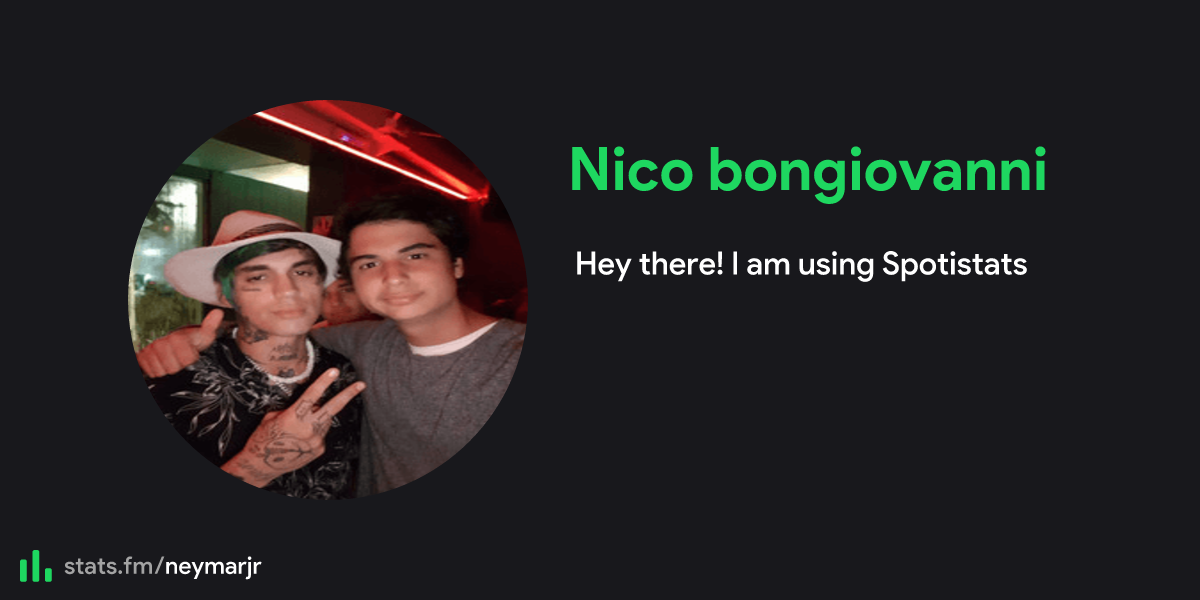 Nico bongiovanni's stats, streams and more | stats.fm