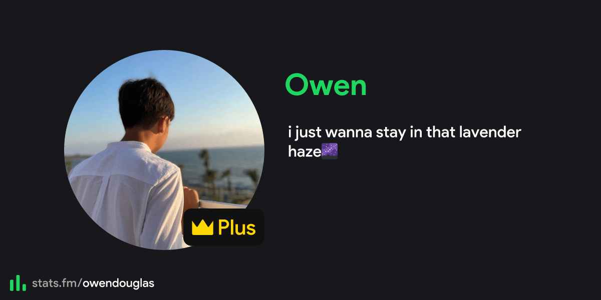 Owen's stats, streams and more | stats.fm