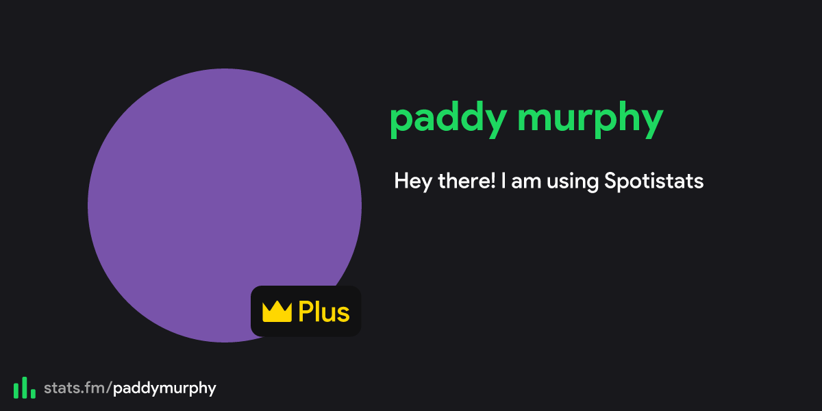 paddy murphy's stats, streams and more | stats.fm