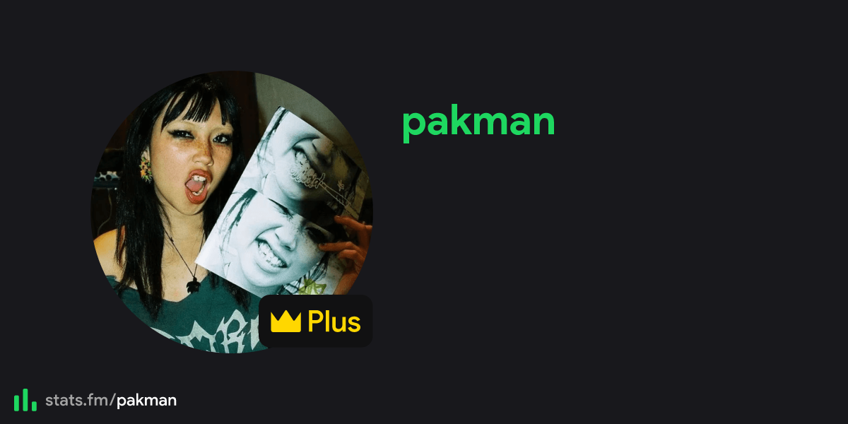 pakman's stats, streams and more | stats.fm