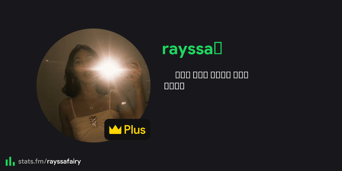 rayssa𐙚's stats, streams and more | stats.fm