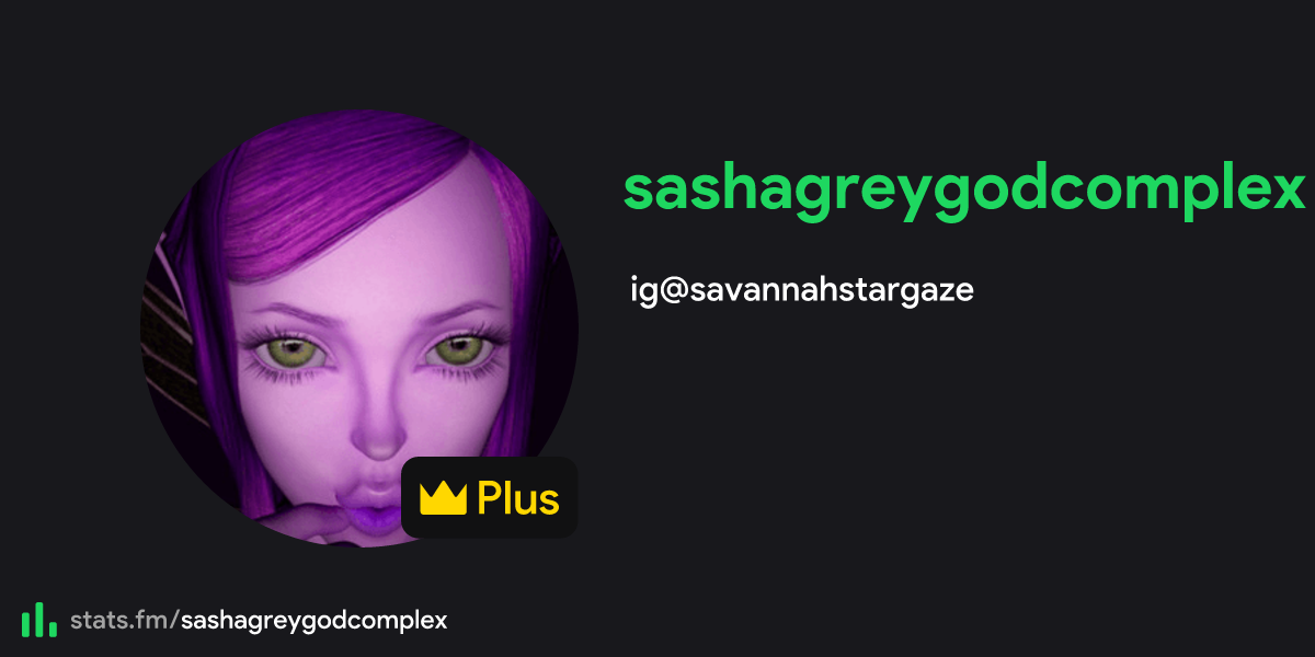 sashagreygodcomplex's stats, streams and more | stats.fm