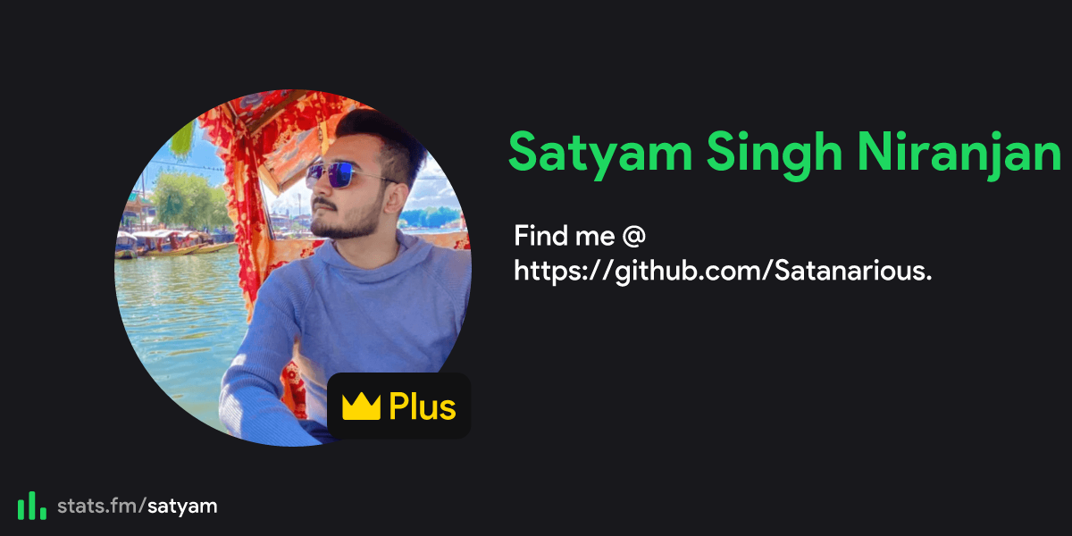 Satyam Singh Niranjan's stats, streams and more | stats.fm