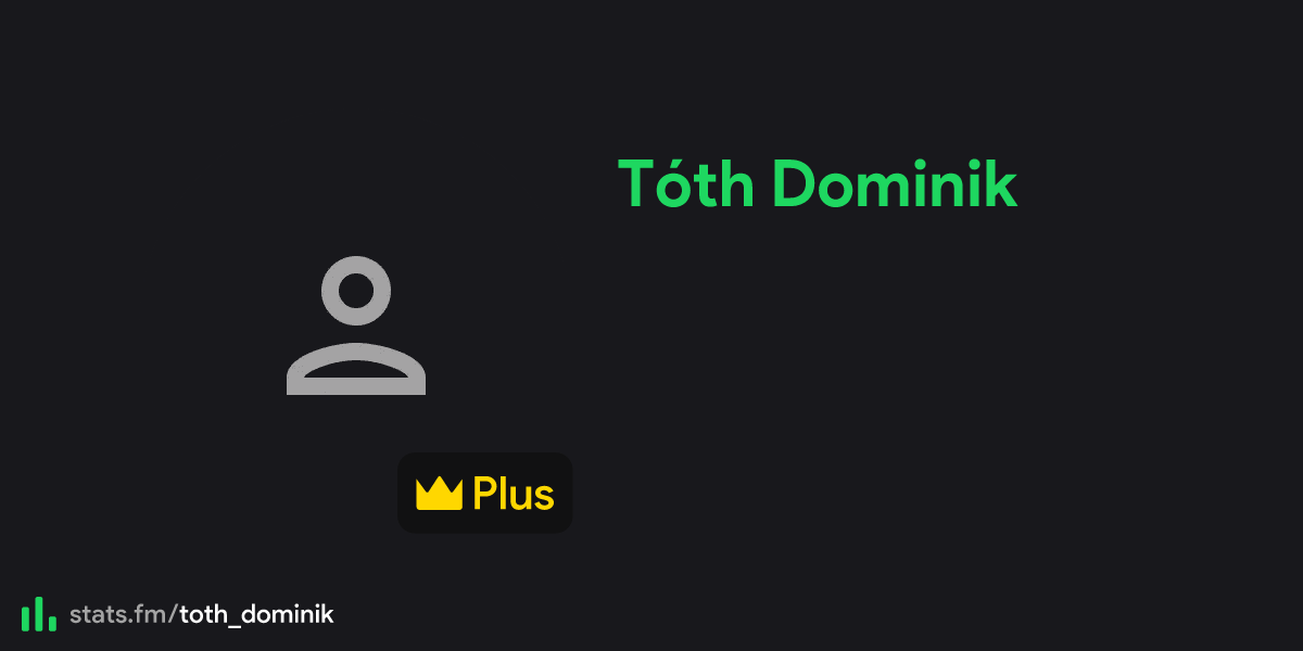 Tóth Dominik's stats, streams and more | stats.fm